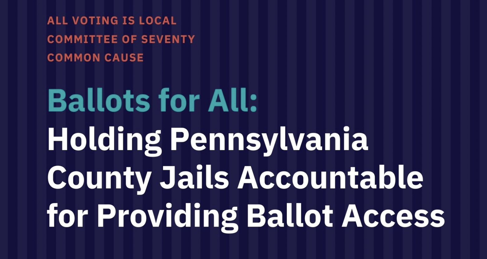 Jail-Based Voting Rights Are a Key Part of Criminal-Legal Reform